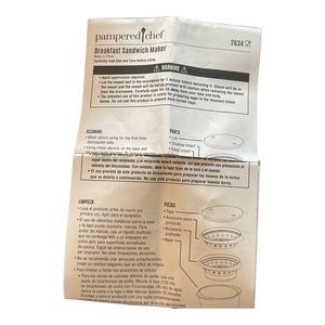 The Pampered Chef | Kitchen | Pampered Chef Breakfast Sandwich Maker ...